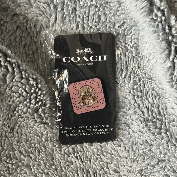 Coach | Accessories | Coach X Snapchat Unicorn Ghost Qr Code Pin 3434 ...
